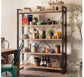 Designový regál Ilaria II 180 cm borovice