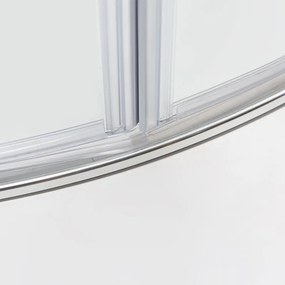 BPS-koupelny Čtvrtkruhový sprchový kout KZ92 90x90 chrom/transparent - bez vaničky