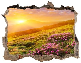 Wallmuralia Samolepící nálepka Západ slunce hory 95x64 cm