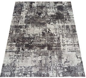 Moderní kusový koberec Panamero 18 Abstraktní šedý béžový Rozměr: 80x150 cm