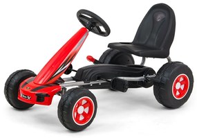 Dětská šlapací motokára Go-kart Milly Mally Viper červená