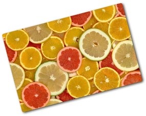 Wallmuralia Kuchyňská deska velká skleněná Citrusové ovoce 80x52 cm
