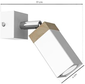Nástěnné bodové svítidlo SOLO 1xGU10/MR11/40W/230V bílá