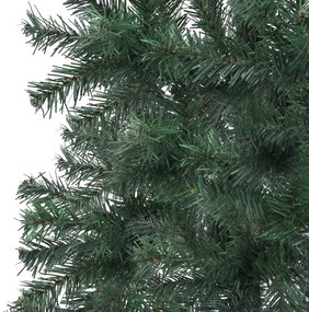 Rohový umělý vánoční stromek LED a sada zlatých koulí - zelený | 120 cm PVC
