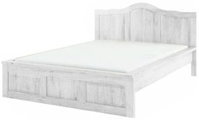 ARTEN Rustikální manželská postel POPRAD ACC04 - borovice (bílý vosk) Rozměry: 200x200 cm