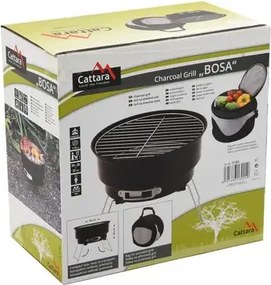 Cattara Gril na dřevěné uhlí BOSA přenosný s taškou / průměr 24 cm