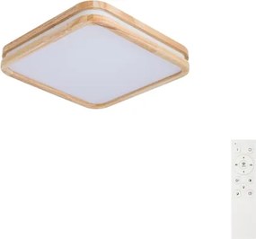 Brilagi - LED Stmív. svítidlo MOLINA SQUARE LED/48W/230V dub 40x40 cm + DO