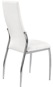 Sada 4 čalouněných židlí K209, Potah: PU ekokůže U-3 (bílá)