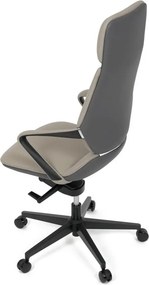Kancelářské křeslo KA-T8426 GREY, houpací mechanismus, šedá ekokůže (59 x 63) cm