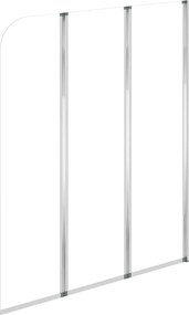 Sprchové kouty 2 ks 104 x 130 cm tvrzené sklo průhledné 146228