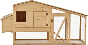 vidaXL Kurník masivní borové dřevo 178 x 67 x 92 cm   [170915]