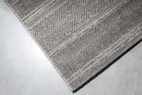 BE Koberec Saran G001 GREY - šedý obdélníkový Rozměr: 60x100 cm