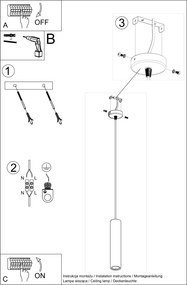 Sollux Lighting Závěsné svítidlo LUVO 1