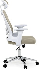 Ergonomická kancelářská židle EMILIE - béžová síťovina