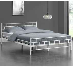 Goleto Kovová postel Malta 180 x 200 cm | bílá