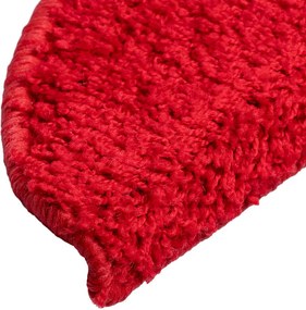 Schodové rohože 20 ks 56 x 17 x 3 cm červené, půlkulaté 3365844