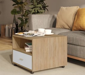 vidaXL Konferenční stolek 55 x 55 x 40 cm kompozitní dřevo [816939] Barva: hnědý dub