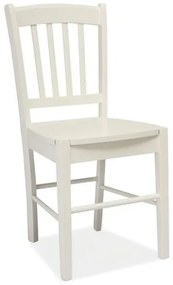 Bílá dřevěná židle CD-57