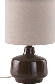 Hnědá/krémová keramická stolní lampa (výška 29 cm) Laila – Jotex