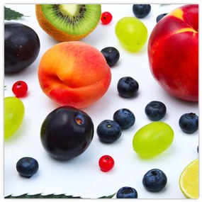 Obraz ovoce s kapkami vody (30x30 cm)