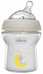 Chicco Láhev kojenecká sklo Natural Feeling 150 ml Neutral