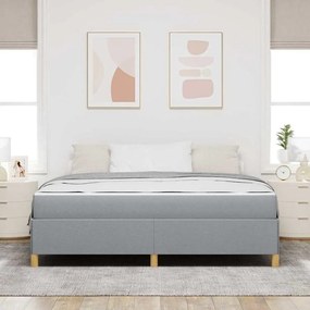 Rám postele Světle šedá 180 x 200 cm textil 3398955