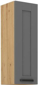 Kuchyňská skříňka LUNA 30 G-90 1F korpus: dub artisan, barva dvířek: šedá DUST