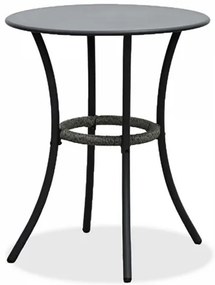 Zahradní set 1+2 stůl 60x60 židle umělý ratan kov antracit AZ-L1103 GREY