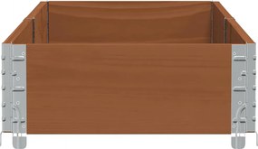 Zahradní truhlík hnědý 150x50 cm masivní borové dřevo 3295406