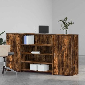 Recepční stůl kouřový dub 200x50x103,5 cm kompozitní dřevo 3324182