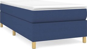 Rám postele s boxspringem modrá 90x200 cm textil 3120935