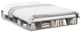 Rám postele šedý sonoma 140 x 200 cm kompozitní dřevo