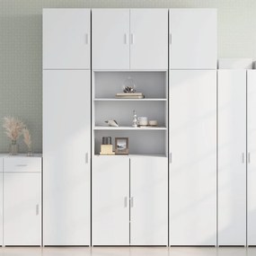 Skříň highboard bílá 80 x 42,5 x 249 cm kompozitní dřevo 3281357