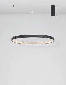 LED lustr Preston 80 černé