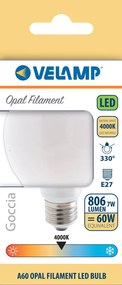 VELAMP OPAL FILAMENT žárovka 7W, E27, 4000K