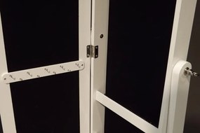 Zrcadlo s úložným prostorem bílý lesk