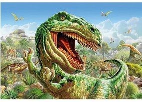 Dino Puzzle Souboj dinosaurů, 2x48 dílků