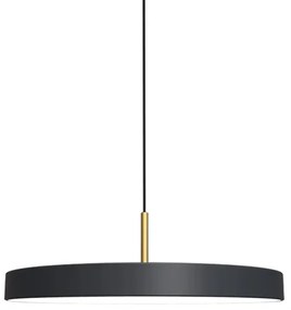 LED Lustr na lanku DISC LED/38W/230V pr. 45 cm černá