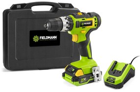 Fieldmann FDUV 70115-A Aku vrtačka Aku program FAST POWER 20V, 20 V Li-Ion baterie a rychlonabíječka součástí setu, Funkce příklepu, Quick stop