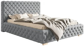 Čalouněná dvoulůžková manželská postel model Vencl Bed 15 Rib