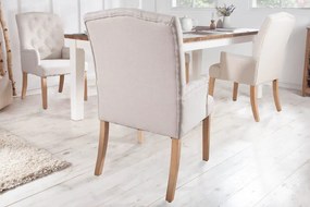 Designová židle s područkami Queen béžová