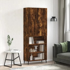 Skříň highboard kouřový dub 69,5 x 34 x 180 cm kompozitní dřevo,  3196088