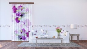 Dekorační foto polštářek Fialové květy, 45x45cm, CN3617