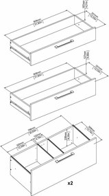 FN Zásuvky Office 426 dub sonoma