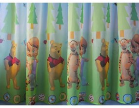 Hotová voálová dětská záclona  Winnie&Tigger, 180x230cm