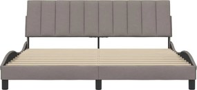 Rám postele bez matrace Hanko taupe 180 x 200 cm textil 3310409