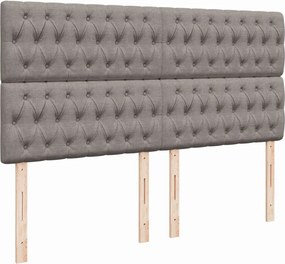 Box spring postel s matrací taupe 180x200 cm textil 3291758