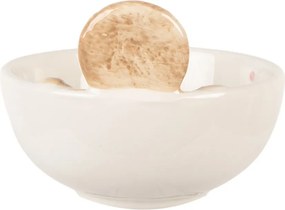 Bílá keramická miska perníček Gingerbread - Ø 13*9 cm / 250 ml