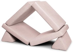 Velký multifunkční skládací bunkr z manšestru SOFA PURE Zvolte barvu: Světle růžová