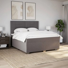 Box spring postel s matrací taupe 180x200 cm textil 3290571